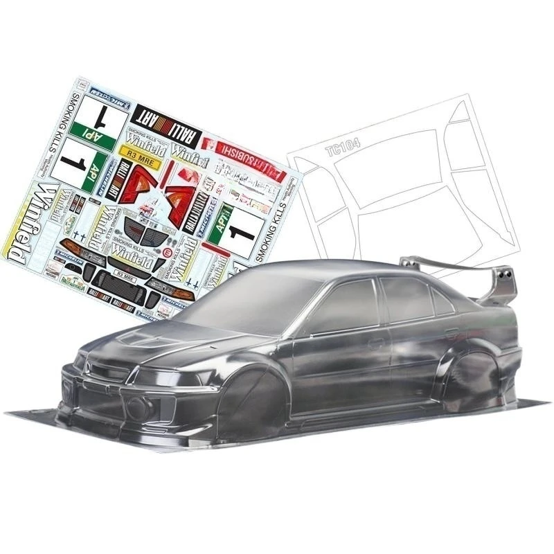 1-10-Evolution-V-190mm-Rc-Bodies-Bodywork-Clear-Lexan-Body-Shell-W-Rear ...