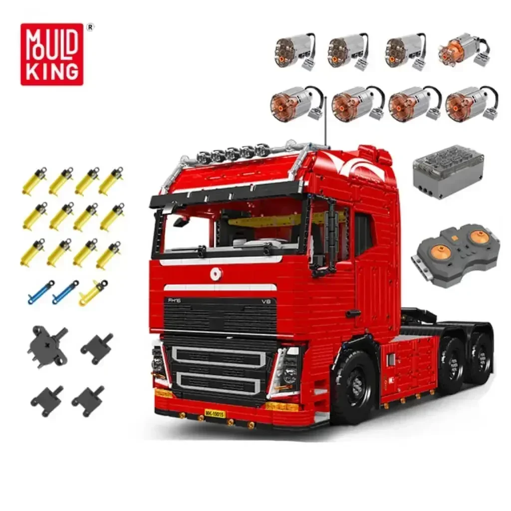 MOULD KING 19015 Technical Heavy Duty Trailer FH16 Tractor Truck Model ...
