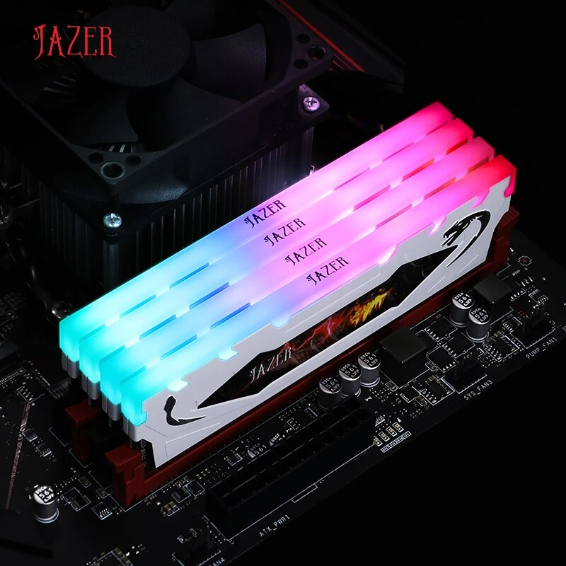 JAZER RGB Memoria Ram DDR4 16GB(8GBx2) 32G(16GBx2) 3200MHz Dual Channel ...