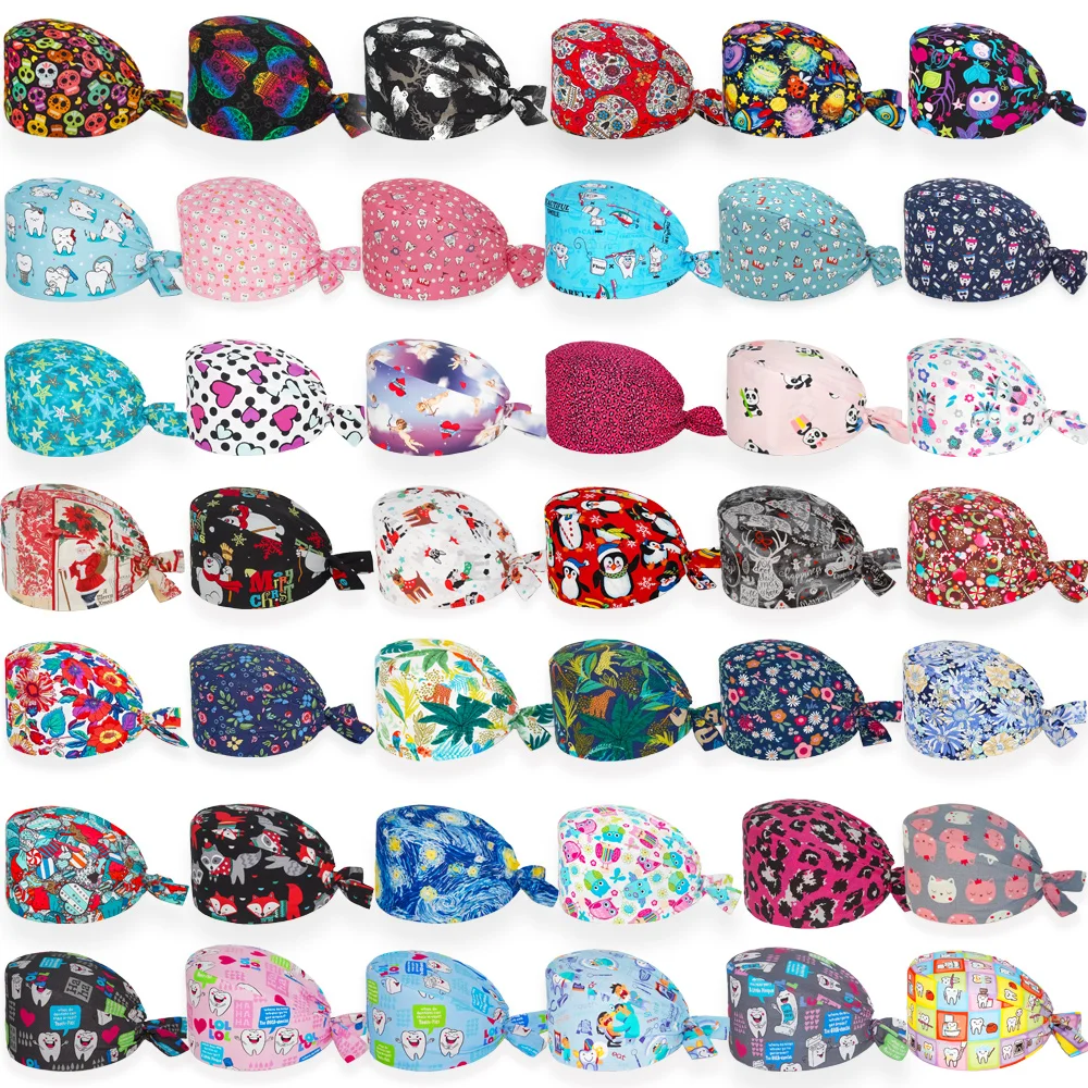 Adjustable Cartoon Cap pure Cotton Work Scrubs Hat lab Working cap ...