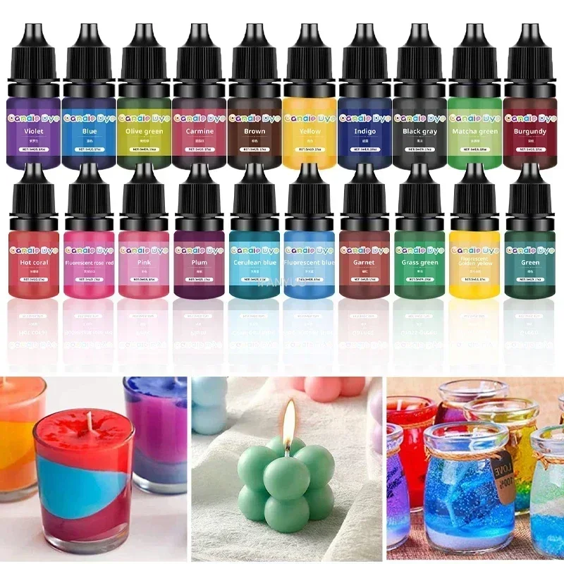 30 Colors Candle Wax Pigment Colorant Non-Toxic Soy Candle Wax Pigment ...