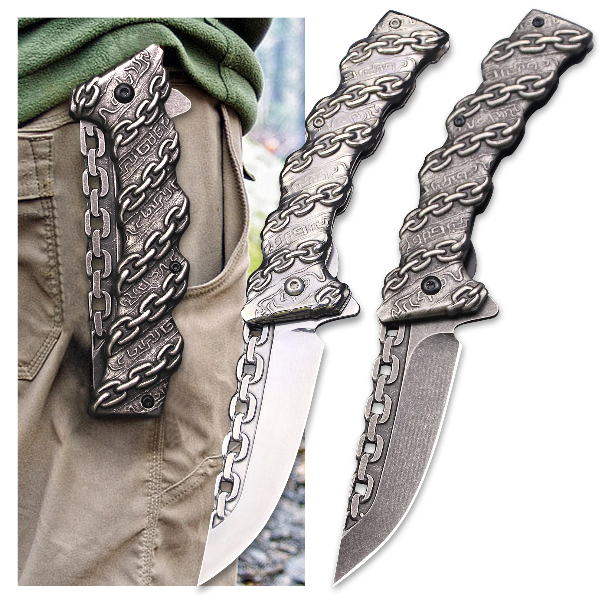 DEHONG-American-Vintage-Chain-D2-Steel-Sharp-Multi-function-pocket-knife-Jungle-hunting-pocket ...