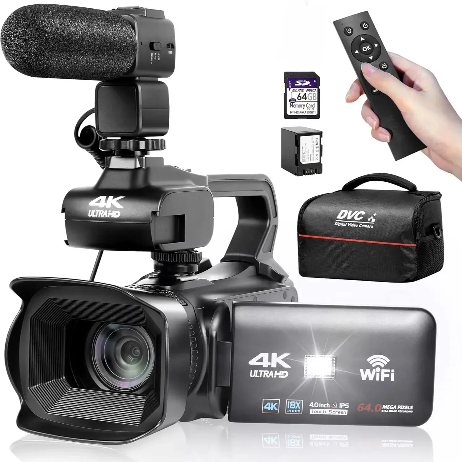4K-Professional-Video-Cameras-for-Photography-64MP-Ultra-HD-18X-Digital ...