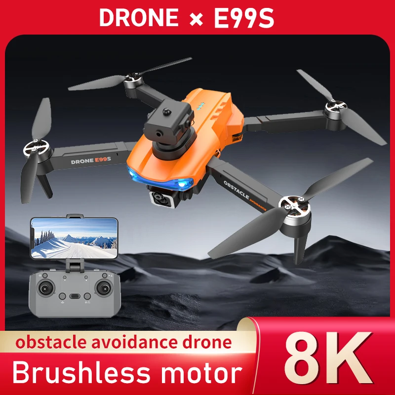 E99S/E88S Brushless Drone Optical Flow Positioning Obstacle Avoidance ...