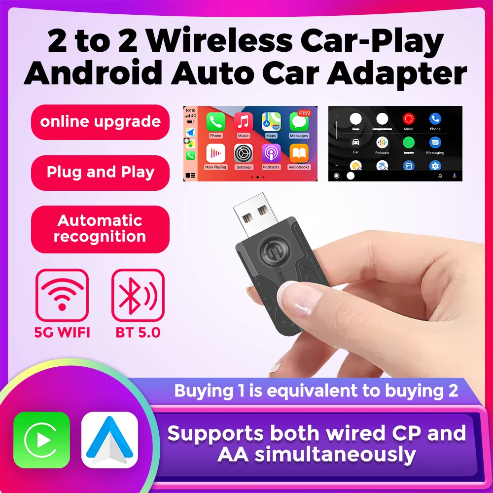 Adaptador-Carplay-inal-mbrico-con-cable-para-coche-Dongle-USB ...