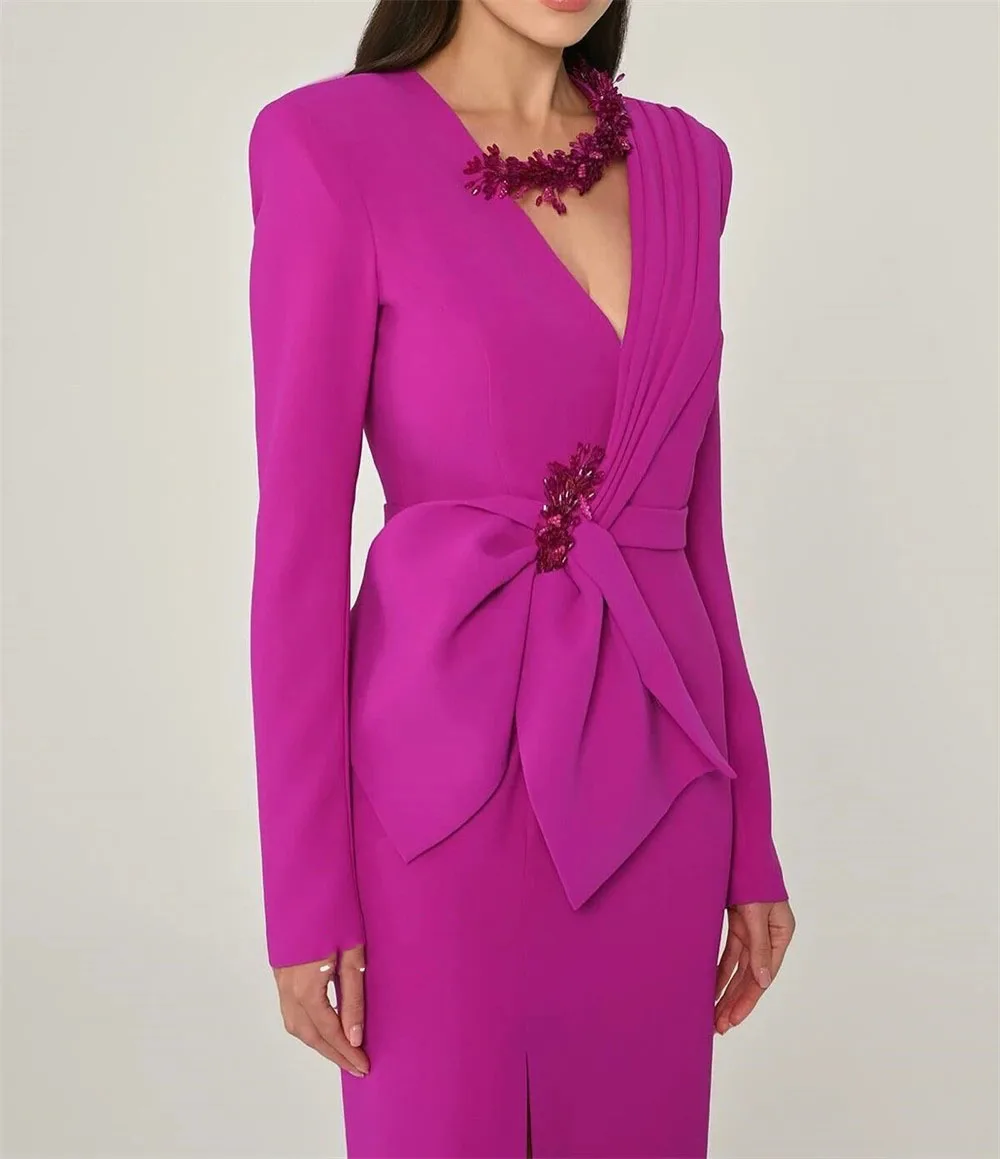 Prom-Dress-Saudi-Arabia-Classic-Modern-Style-Formal-Evening-V-Neck-A ...