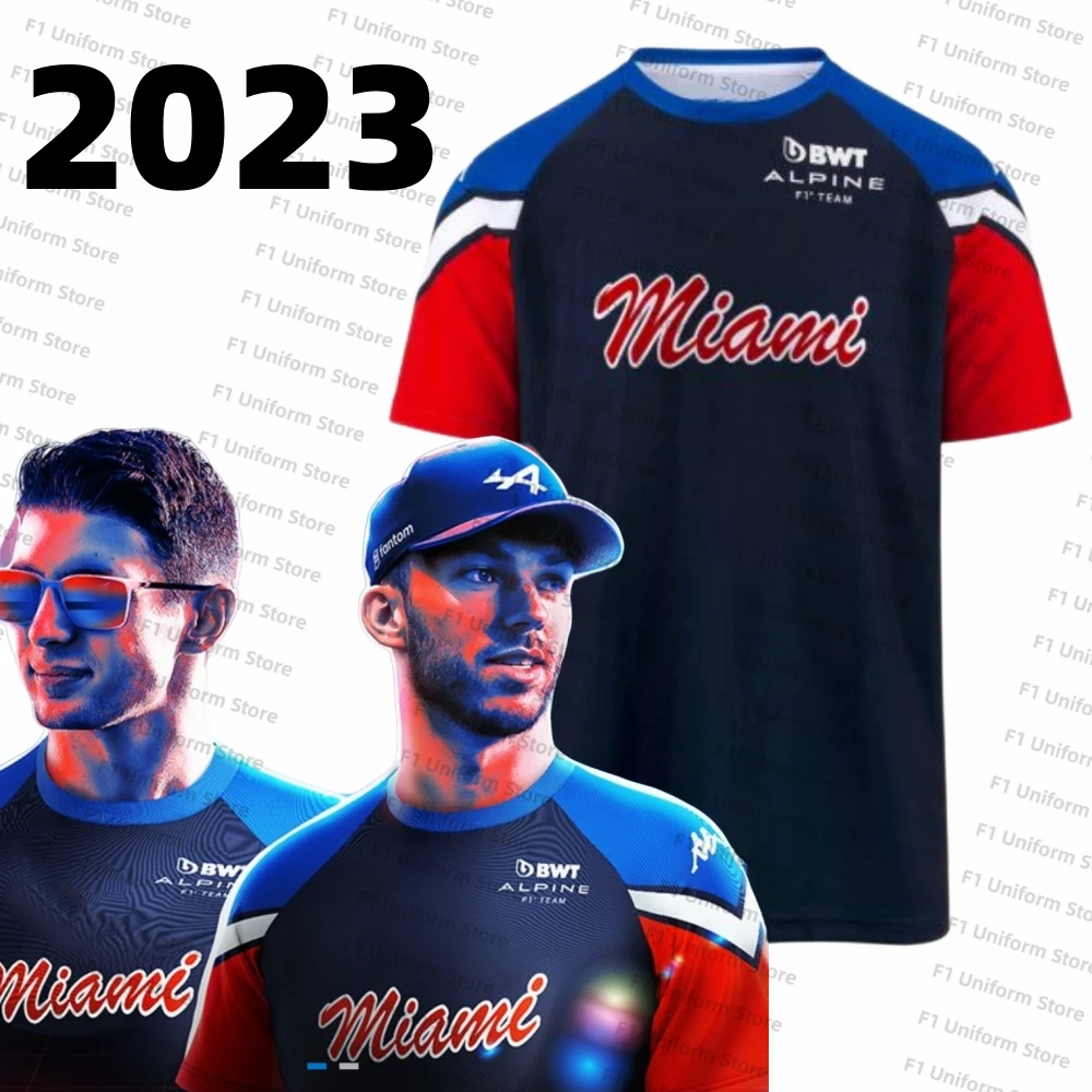 2023 BWT ALPINE F1 Team Ocon Miami Edition Gasly Jersey T shirt Uniform ...