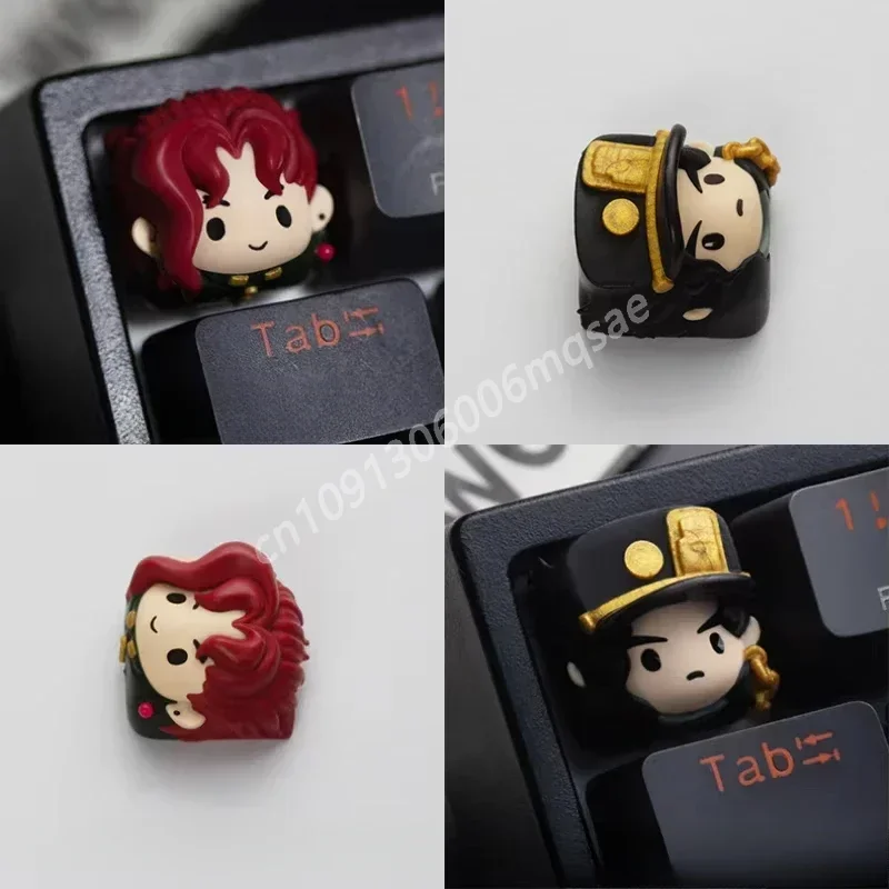 JoJo's Bizarre Adventure Anime Keycaps Resin 3D Personalized Role ...