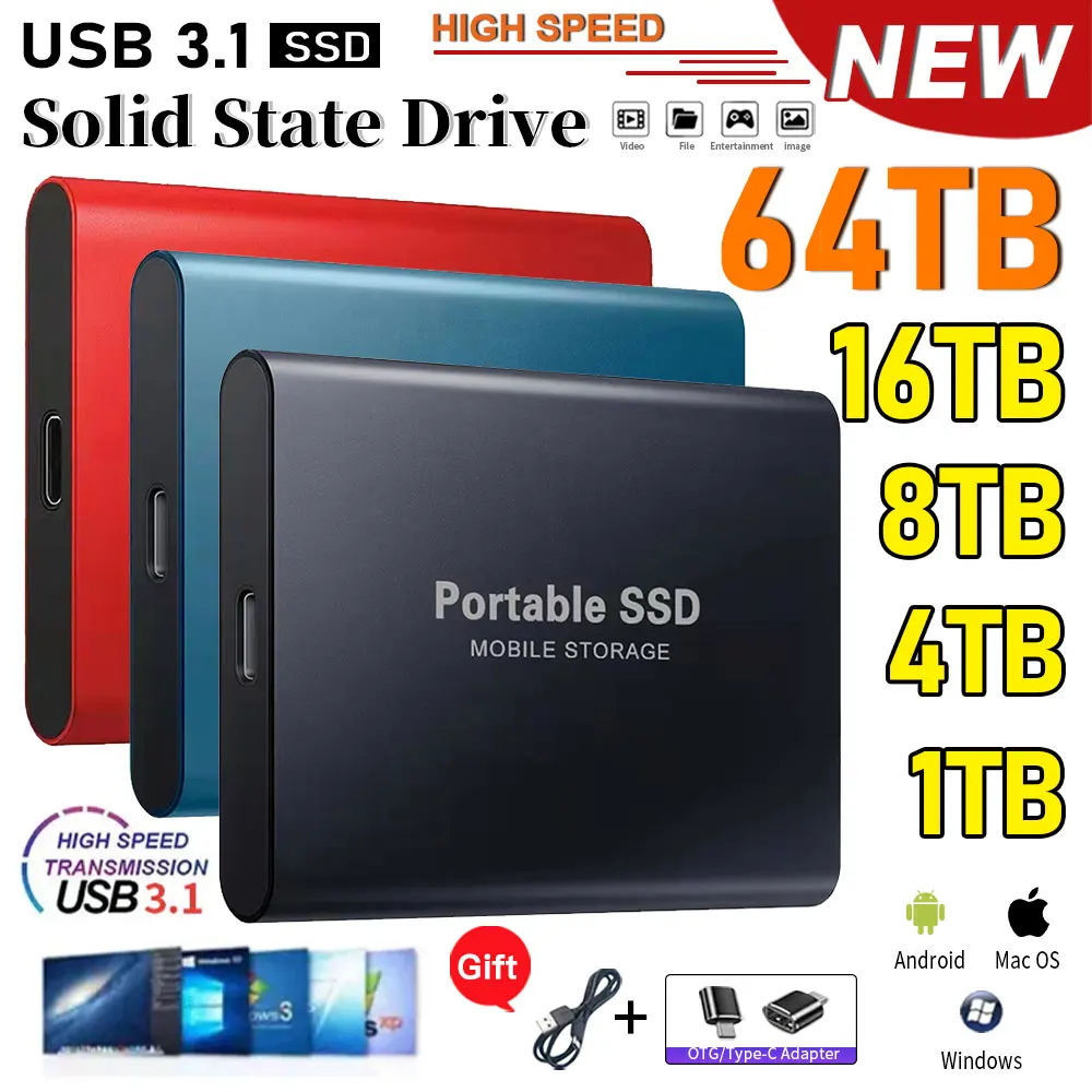 High-speed-External-Solid-State-Drive-1TB-Portable-External-Hard-Drive ...