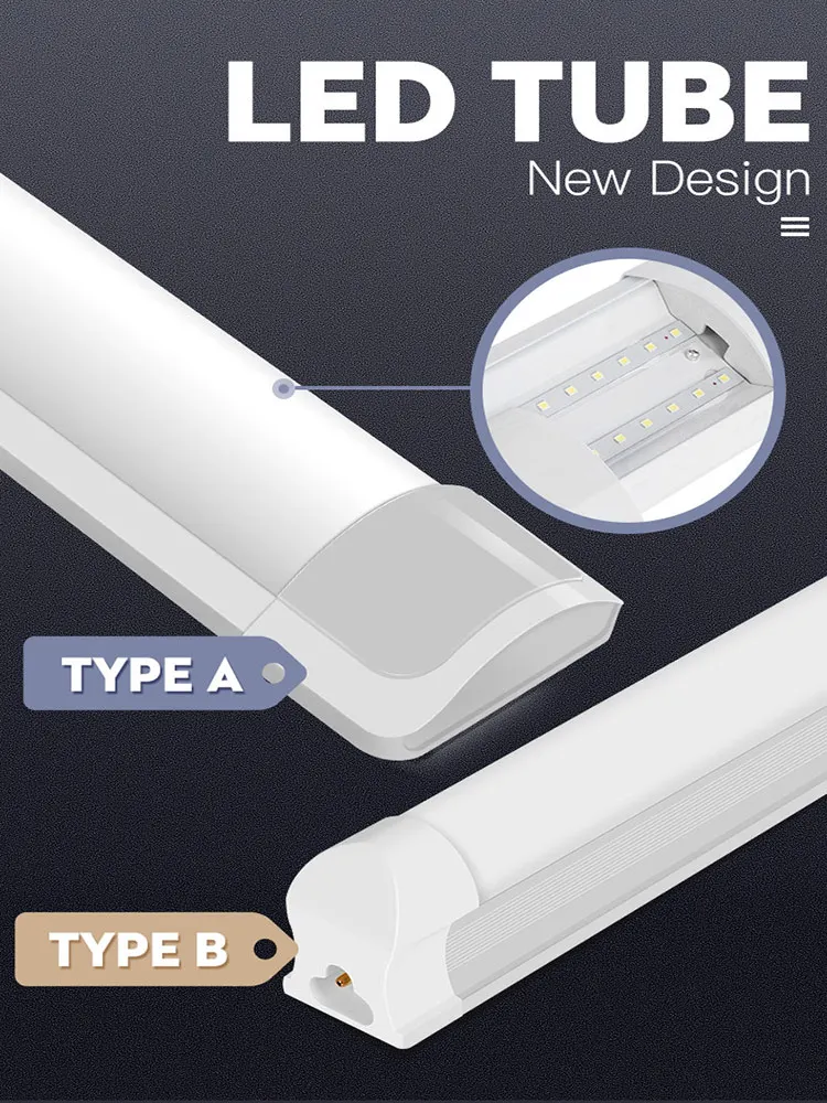 LED-Tube-fixture-Lamp-Lighting-Strip-Lamps-Home-Appliances-220V-LED ...