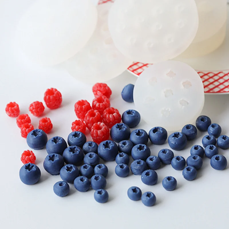 3D-Blueberry-Raspberry-Candle-Mold-Simulation-Fruit-Fondant-Silicone ...