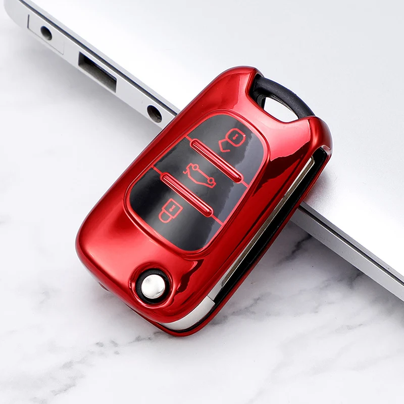 TPU-Car-Flip-Key-Case-Cover-Bag-Shell-Keychain-for-Hyundai-I30-I40-IX25 ...