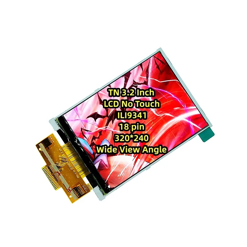 TN без сенсорного экрана 3,2-дюймовый 18-контактный ILI9341 TFT LCD ...
