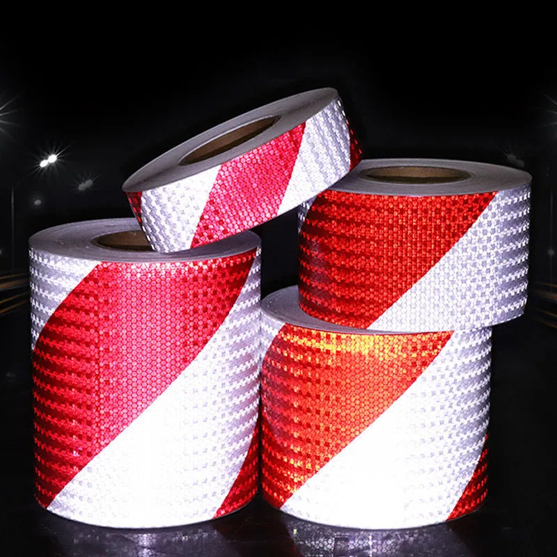 Reflective-Tape-Red-White-Sticker-Self-adhesive-Car-Safety-Warning ...