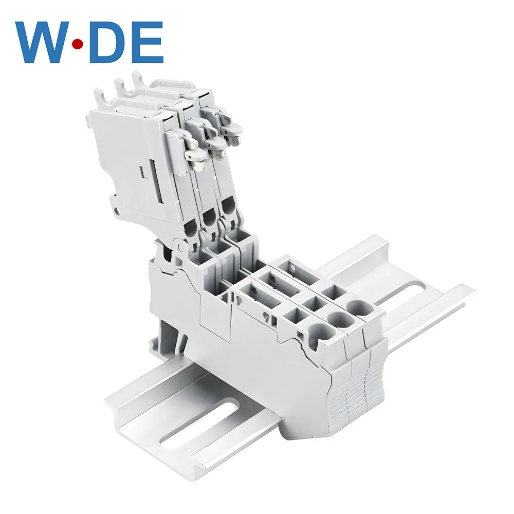50Pcs-ST-4-HESI-5X20-Fuse-Terminal-Block-With-Disconnect-Lever-Spring ...