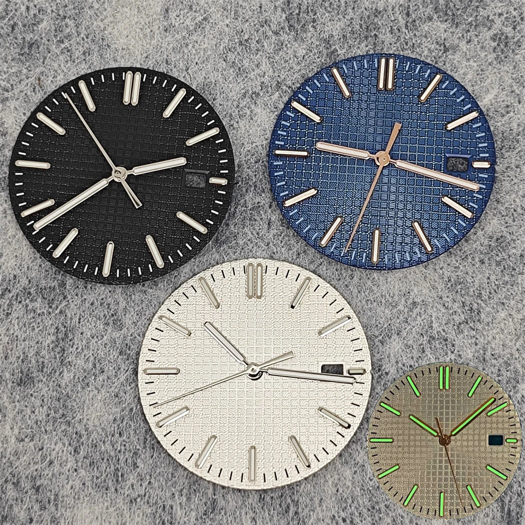 31-8mm-Watch-Dial-watch-Hands-complete-set-Green-Luminous-Dial ...