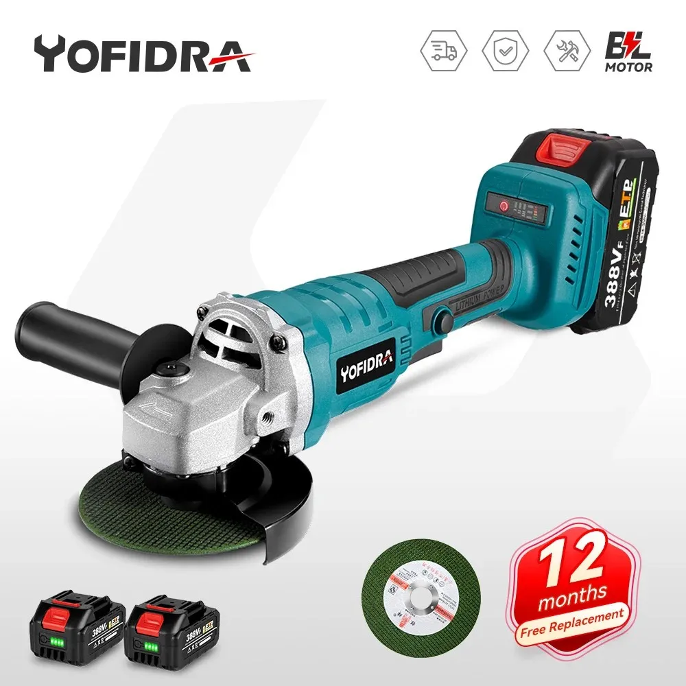 Yofidra-2500W-100MM-Brushless-Angle-Grinder-30000rpm-Cutting-Power ...