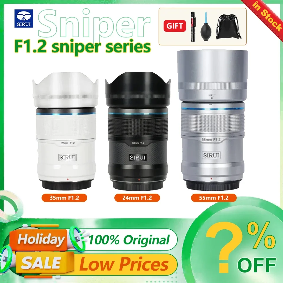 SIRUI-Sniper-Lens-23mm-33mm-56mm-F1-2-Series-APS-C-Auto-Focus-Lens-For ...