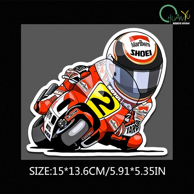 Sporting Pride Racing Decals Freddie Spencer Cartoon Racing Sticker ...