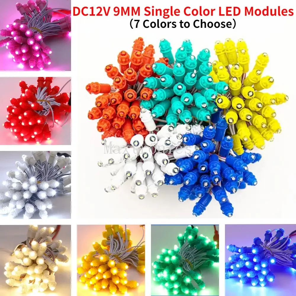1000pcs-DC12V-9MM-LED-Modules-Waterproof-Single-Color-Led-Pixel-Light ...