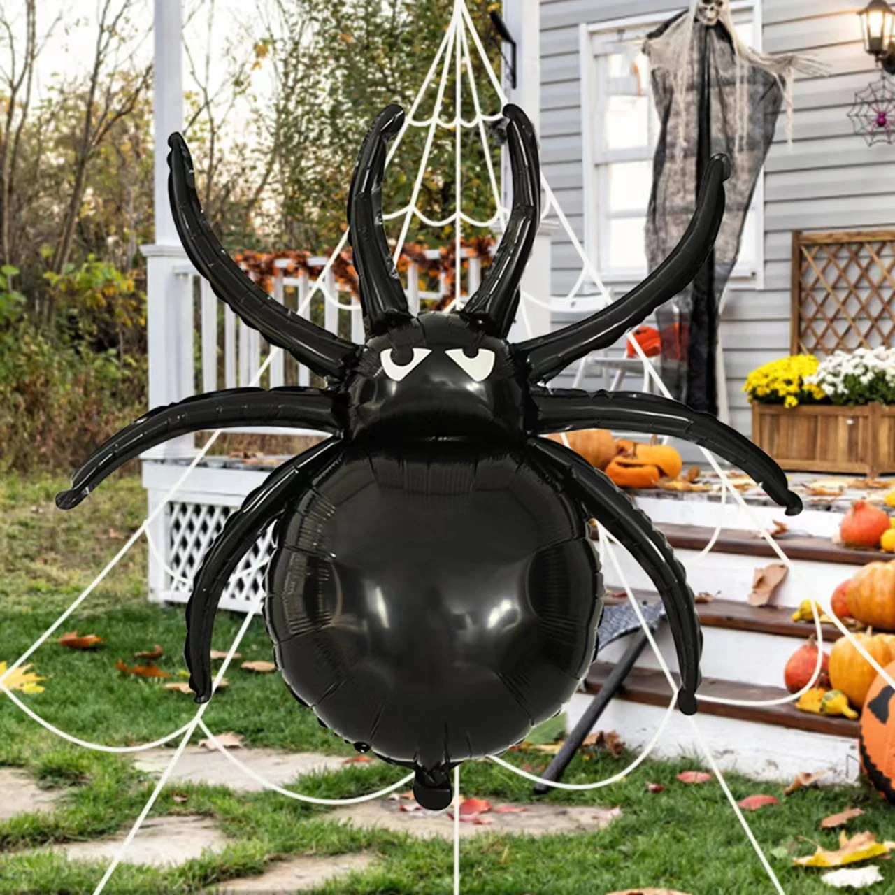 4PC-Halloween-Spider-Shaped-Aluminum-Film-Balloon-Halloween-Party ...