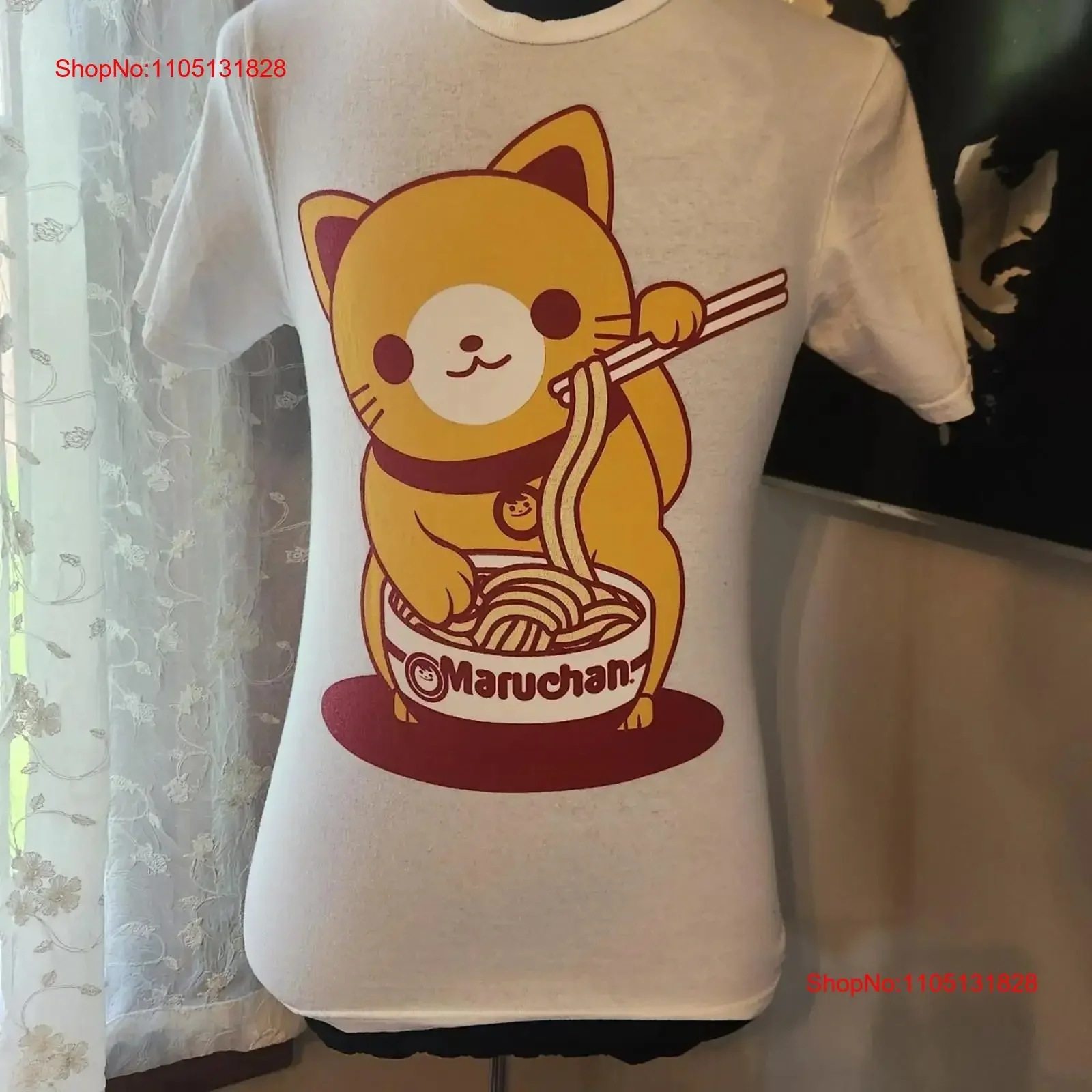 Maruchan Ramen Cup Of Noodles Cat With Chopsticks T shirt Size Small ...