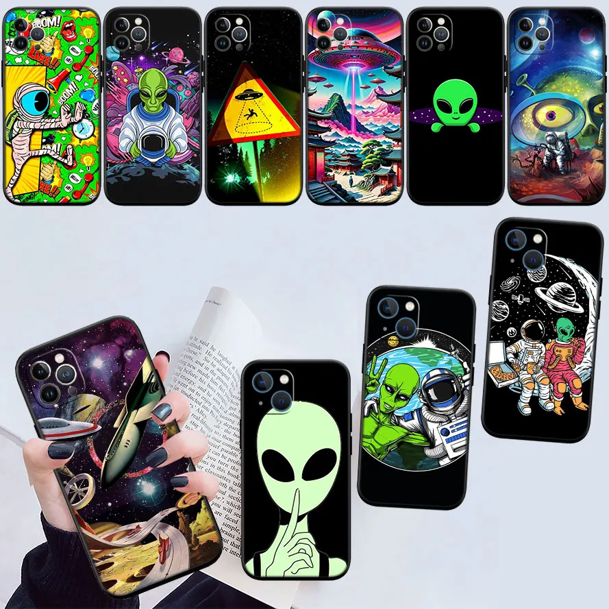 DT63-Space-Astronaut-Alien-UFO-Phones-Case-for-Huawei-P-Smart-S-Z-Y5P ...