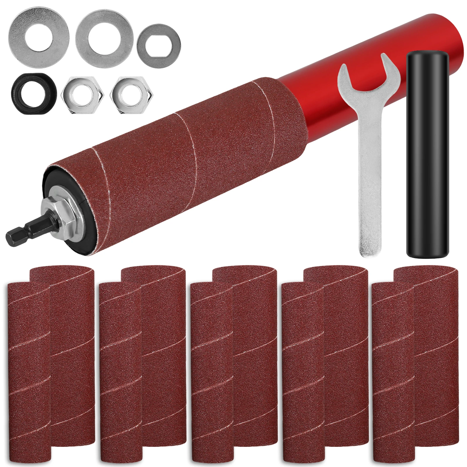 Sanding-Drum-Sander-Tool-Kit-Drum-Sanding-Kit-Spindle-Sander-Drum ...