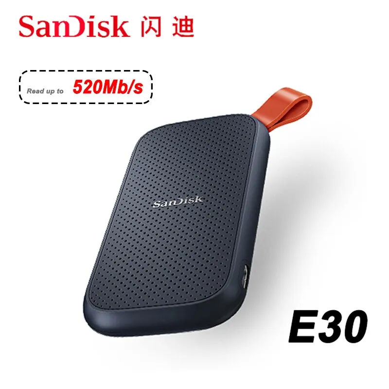 SanDisk-E30-ta-nabilir-harici-SSD-1TB-480GB-520M-harici-sabit-Disk-SSD ...