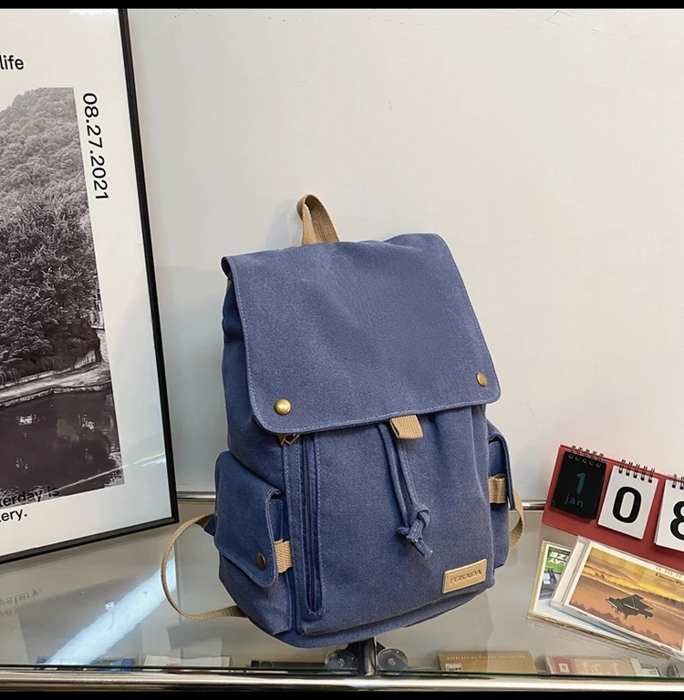 Kawaii Canvas Korea Style Travel Backpack - Limited Edition