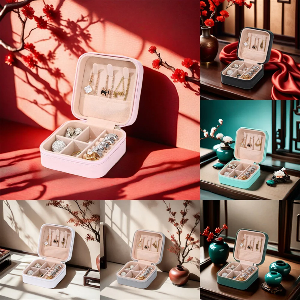 Trendy-Mini-Jewelry-Storage-Box-Travel-Portable-Zipper-Case-Jewellery ...