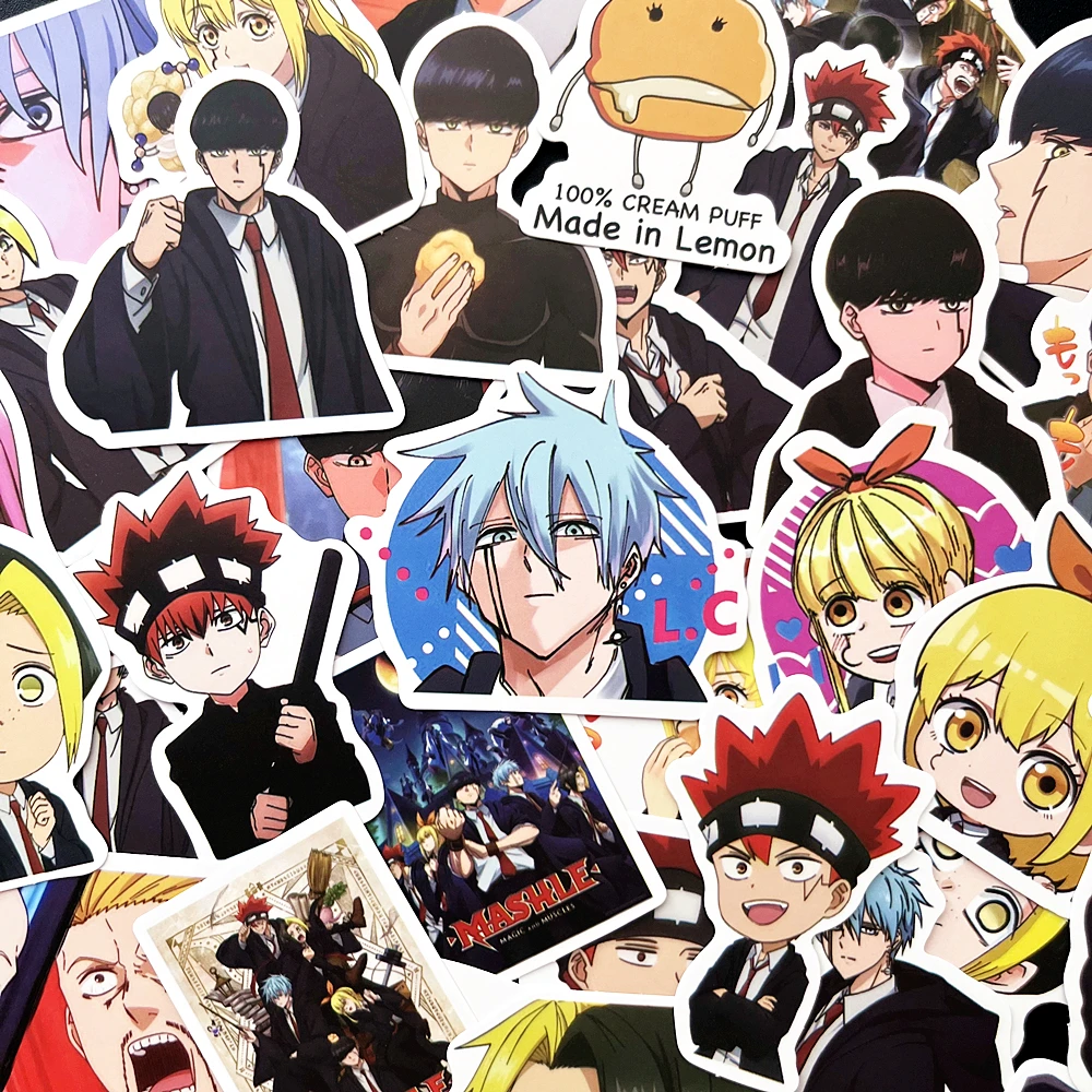 10-50PCS-Mashle-Magic-and-Muscles-Anime-Stickers-Pack-DIY-Skateboard ...
