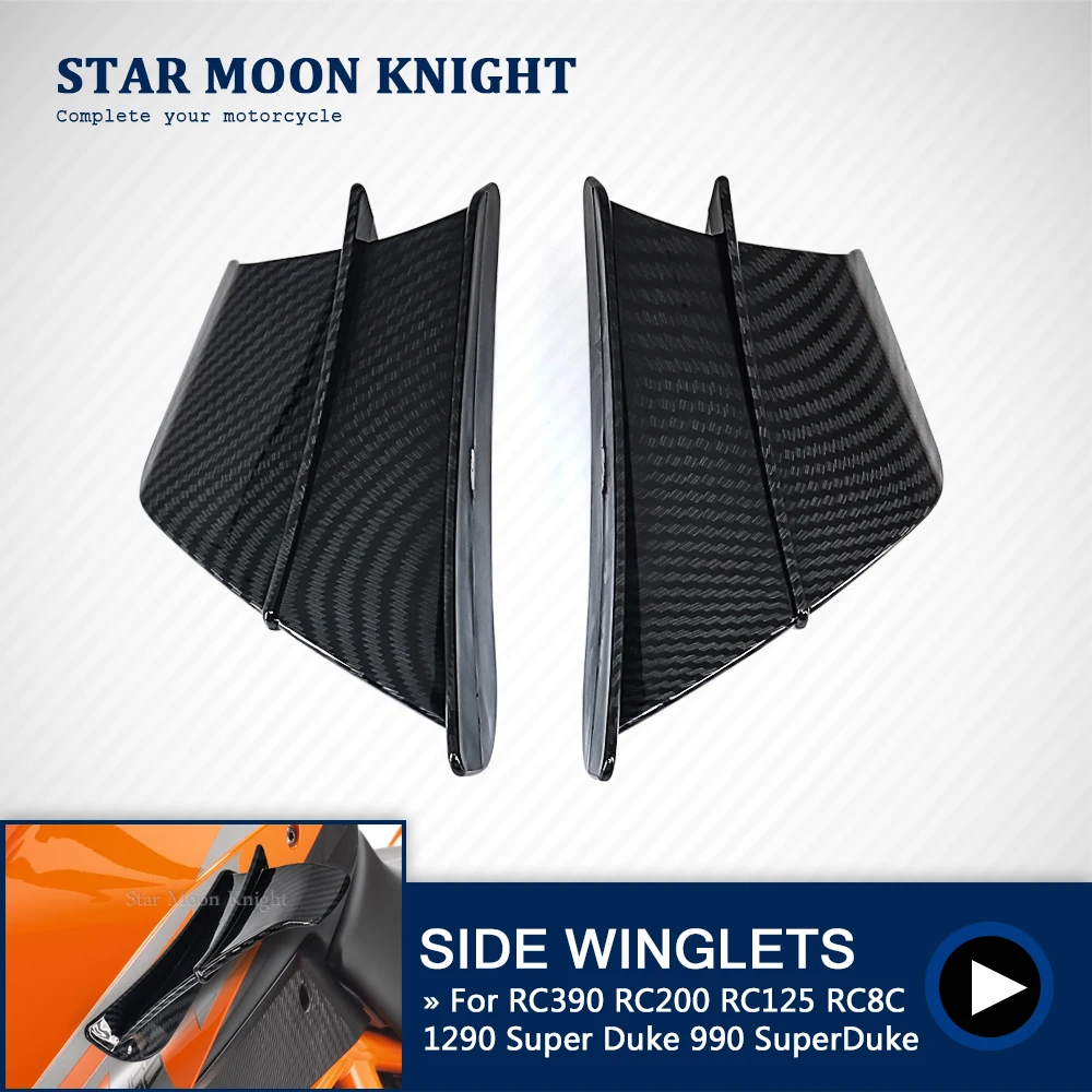 Motorcycle-Fairing-Side-Winglet-Aerodynamic-Wing-Deflector-Spoiler-For ...