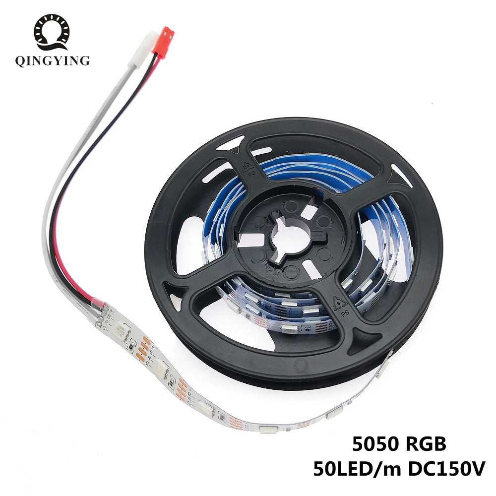 1-Meter-Chandelier-RGB-LED-Strip-SMD5050-Chip-10mm-Width-50LED-meter ...