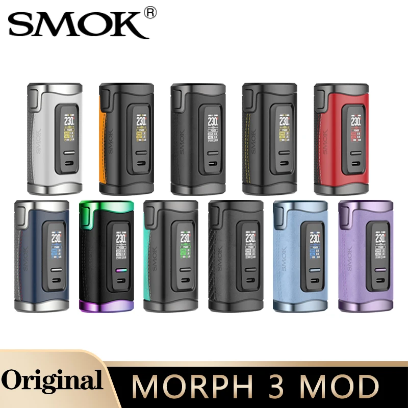 Original-SMOK-Morph-3-Mod-230W-Support-Dual-18650-Battery-Electronic ...