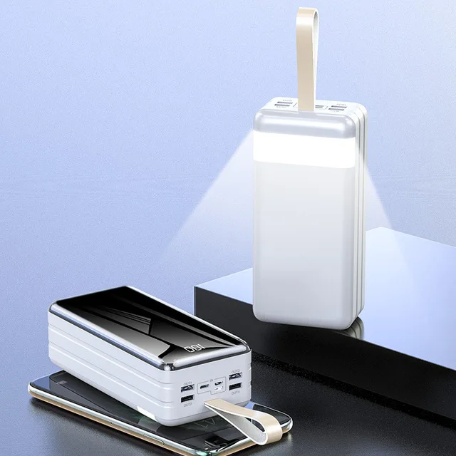 Power Bank 100000mAh Portable Charger 4 USB LED Poverbank External ...