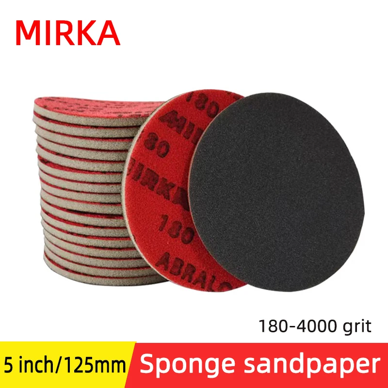 Mirka Finland 6-Inch 150mm Sponge Sandpaper round Self-Adhesive ...