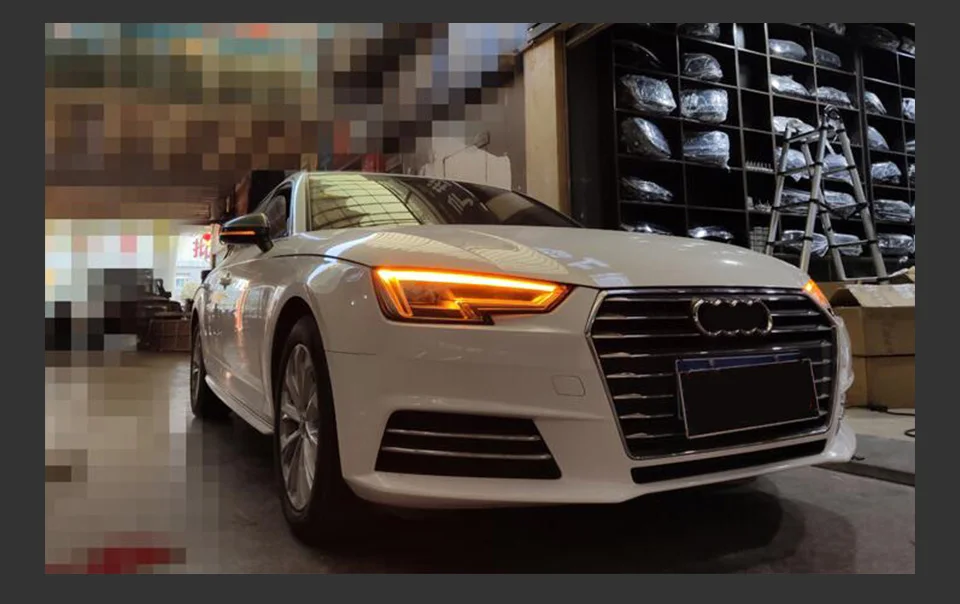 Audi A4 B9 Headlights 2017-2020 A4L LED Headlight Projector Lens DRL H – CAR CRAFT INDIA