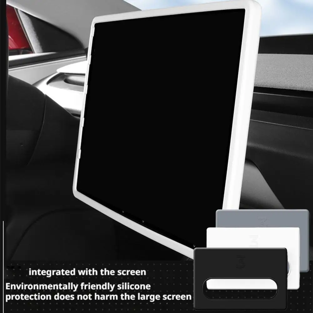 for Tesla Model Y Juniper 2025 Highland Screen Protector Silicone Frame ...