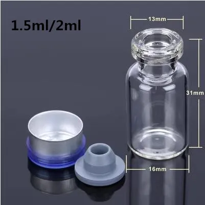 10pcs 50pcs 4ml 5ml 6ml 8ml 10ml 12ml 15ml 20ml 30ml Amber Clear Injection Glass Vial &Flip Off ...