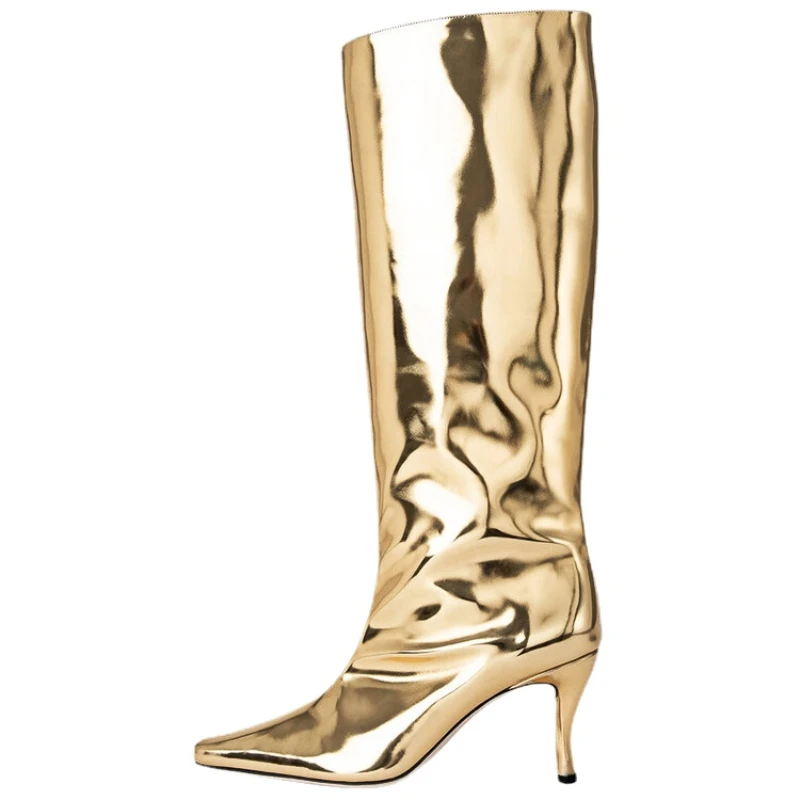 Botas-de-manga-alta-hasta-la-rodilla-para-mujer-zapatos-de-tac-n-bajo ...