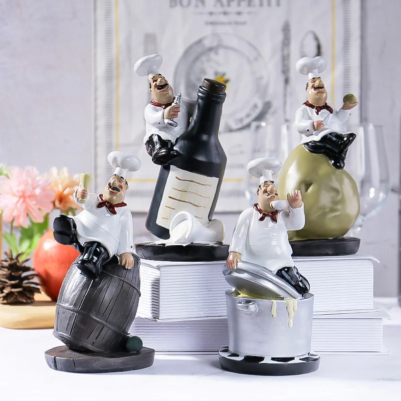 Chef-Figurine-Kitchen-Decor-Cooking-Chef-with-Potato-Wine-Figurine ...