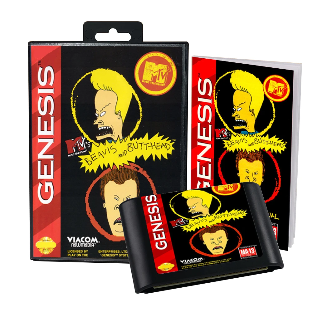 Beavis-and-Butt-Head-USA-Cover-Game-for-SEGA-MD-Mega-Drive-Genesis ...