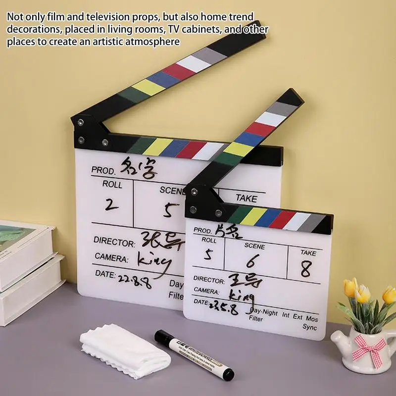 1pcs-Director-Video-Scene-Clapperboard-TV-Movie-Clapper-Board-Film ...