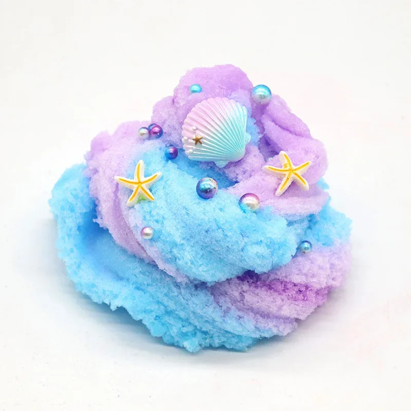 Colorful-Cloud-Slime-Fluffy-Clay-Polymer-Stress-Relief-Charms-Mud-Magic ...