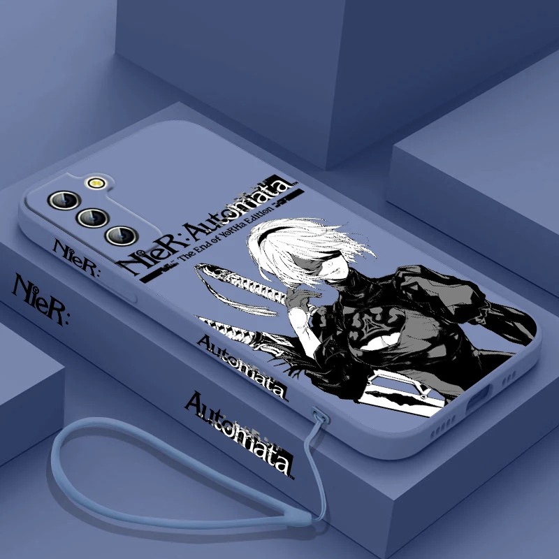 Funda de teléfono de Anime NieR Automata para Samsung Galaxy S24, S23 ...