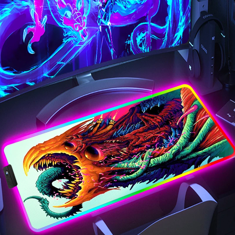 Xxl-Gaming-Mouse-Pad-Led-Hyper-Beast-CSGO-Pc-Accessories-Mousepad-Rgb ...