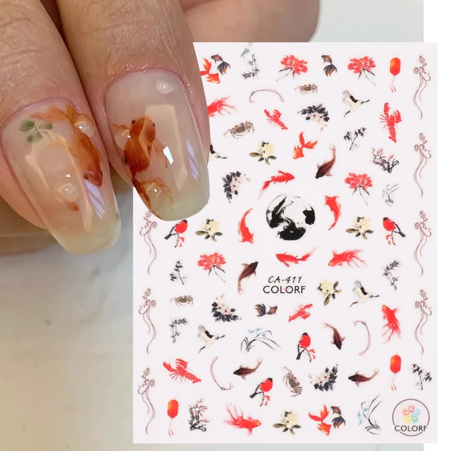Koi Fish Nail Art