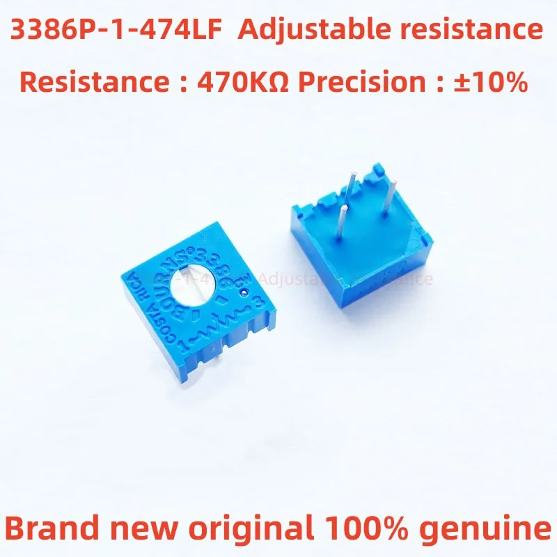 Original 3386P-1-474LF 3386P-1-474 470KΩ ±10% ± 100ppm/℃ 3386 ...