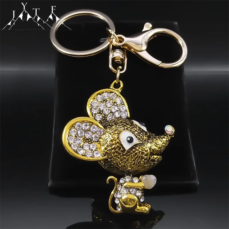 Lovely-Cute-Crystal-Cartoon-Rat-Mouse-Key-Chain-for-Women-Men-Alloy ...